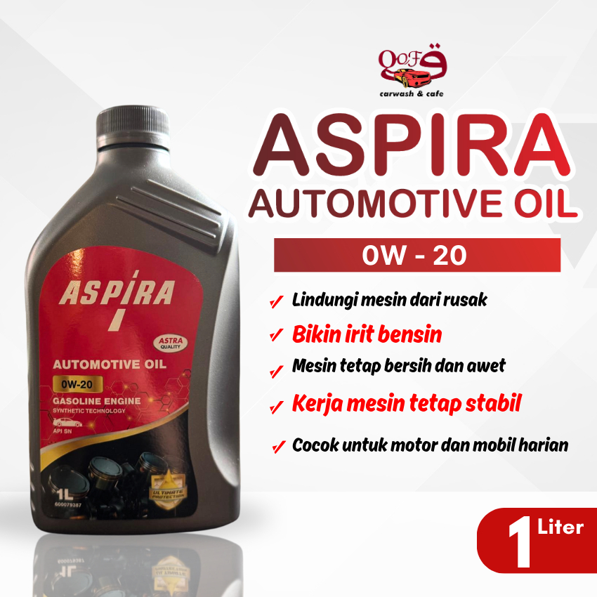 Jual Oli Mobil Aspira Oil 0W-20 Ukuran 1 Liter | Shopee Indonesia