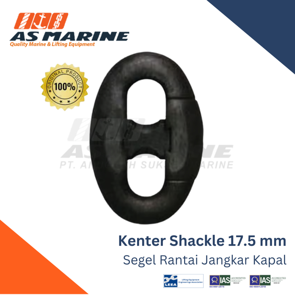 Jual Kenter Shackle / Segel Rantai Jangkar Kapal 17 mm Grade U2 Mill ...