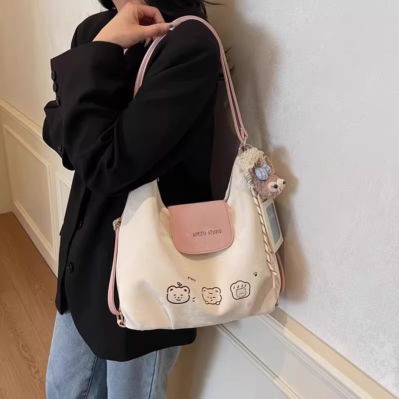 Jual Tas Selempang Wanita Bergaya Minimalis 2 In 1 Tas PU Tren Baru Tas ...