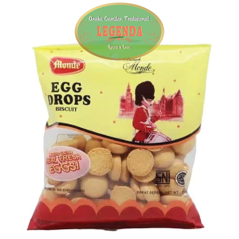 Jual Biskuit MONDE Egg Drops 110 Gr Gram Egg Ball Drop Biscuit Telur ...