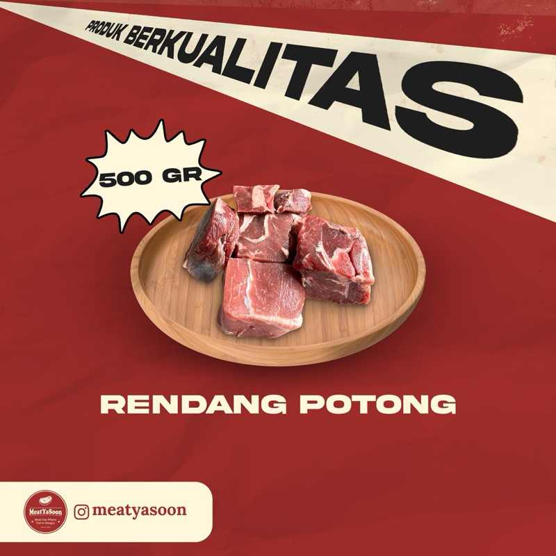 Jual Daging Sapi Rendang Potong Frozen [500 gr] | Shopee Indonesia