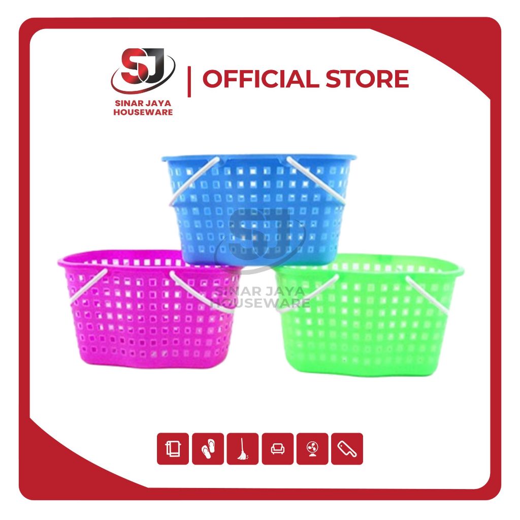 Jual Keranjang MinI/Keranjang Plastik Serbaguna/KRANJ. ULTAH OVAL SB-01 ...