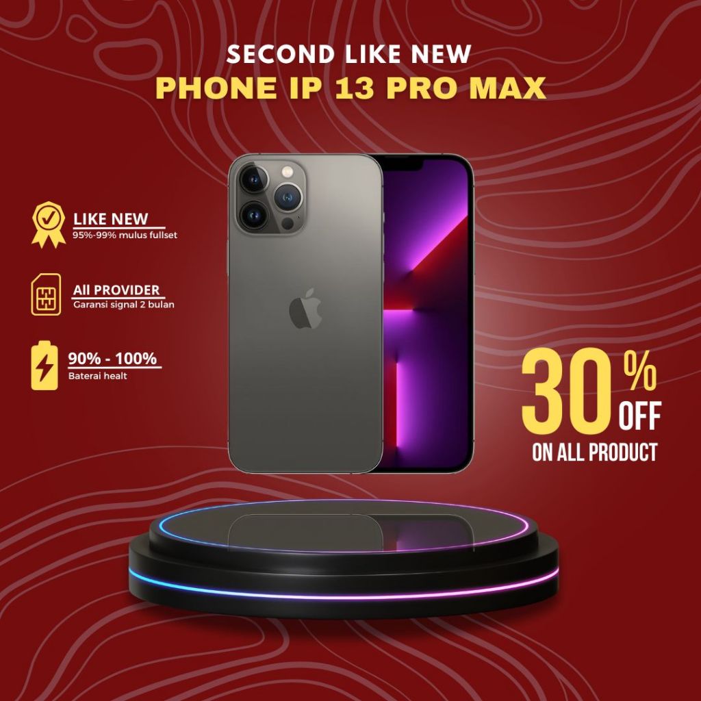 Jual IP 13 PRO MAX 256GB/128GB SECOND ORIGINAL | Shopee Indonesia