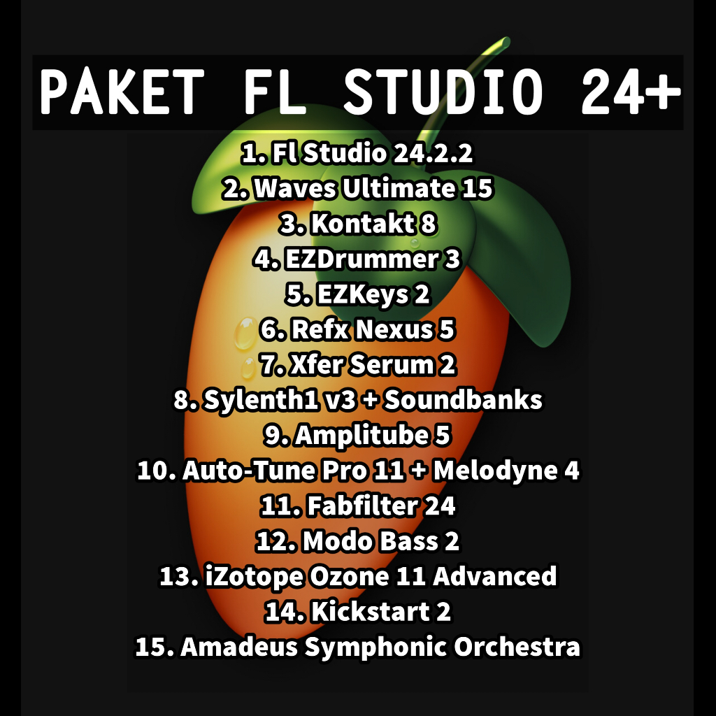 Jual Paket FL Studio 24+ Full Version WIN + Video cara Install | Shopee Indonesia