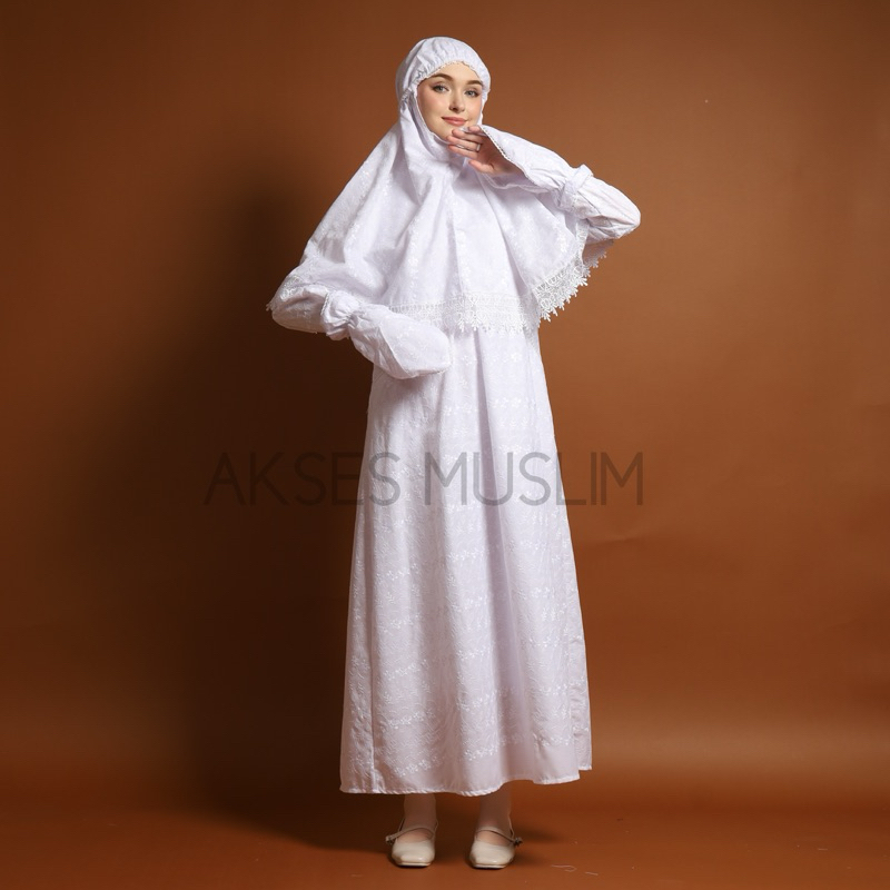 Jual Gamis Ikhrom Wanita Paket Kumplit Katun Rubia Setelan Marwa ...