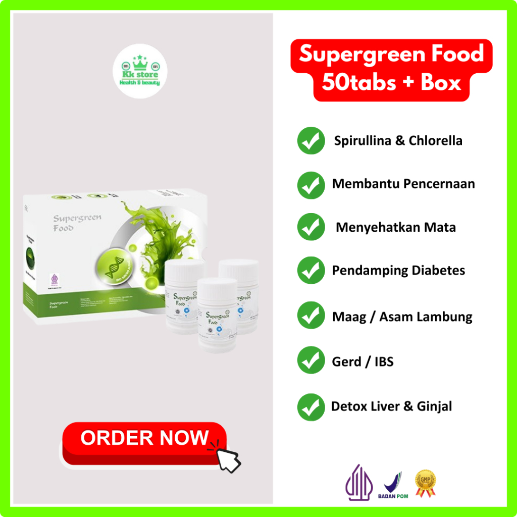 Jual Supergreenfood SGF Suplemen Padat Gizi Membantu Mengatasi Maag ...
