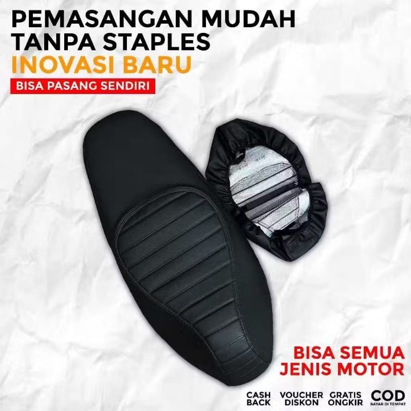 Jual Cover Jok Motor Langsung Pakai Model Caferacer, Kulit Jok Motor ...