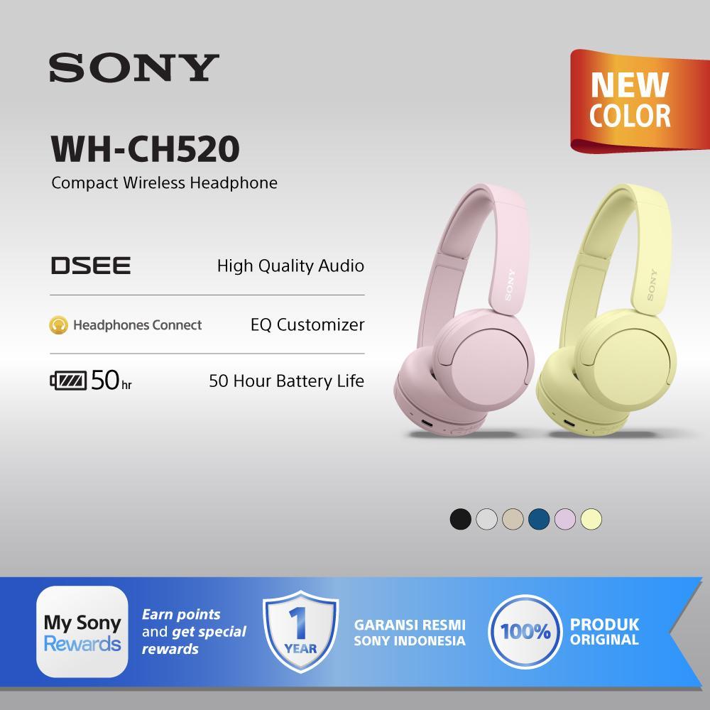 Jual SONY WH-CH520 On Ear Wireless Headphone / CH520 / CH-520 - Yellow | Shopee Indonesia