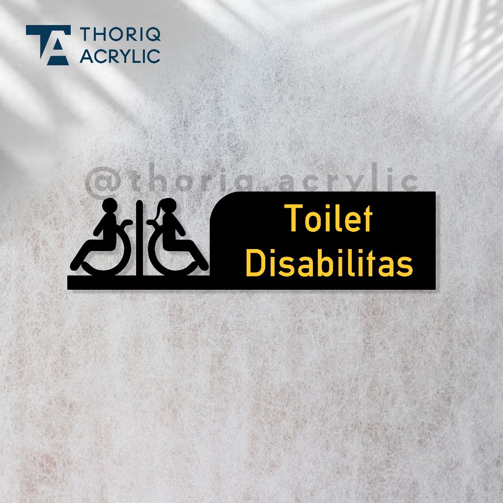 Jual Sign Acrylic Ruang Toilet Disabilitas | Akrilik Toilet Difabel ...