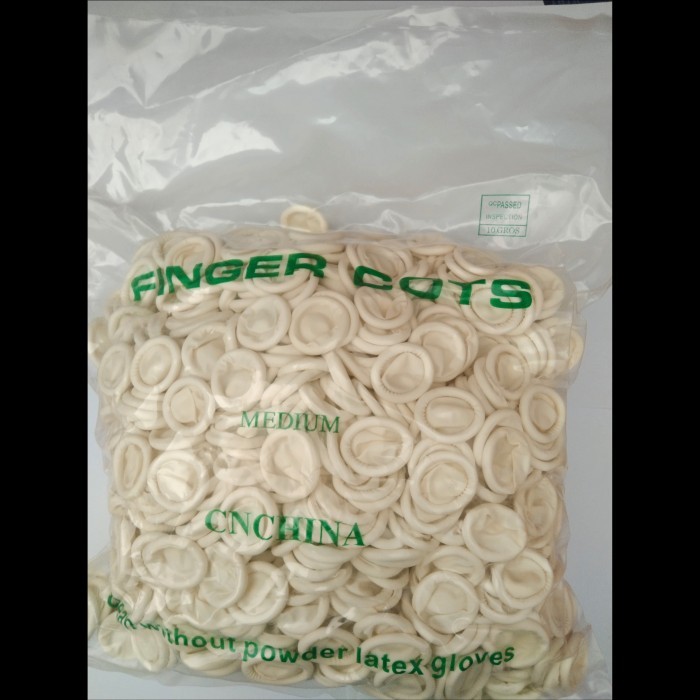Jual FINGER COAT PUTIH (1 BUNGKUS ISI 1440 PCS) / finger coat | Shopee ...