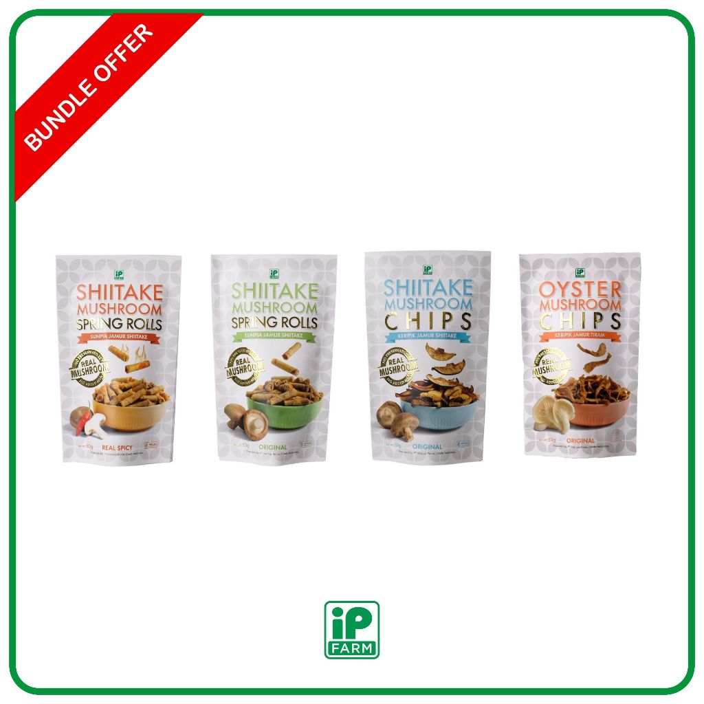 Jual Bundling Package Snack Jamur / Shiitake Springrolls / Spicy ...