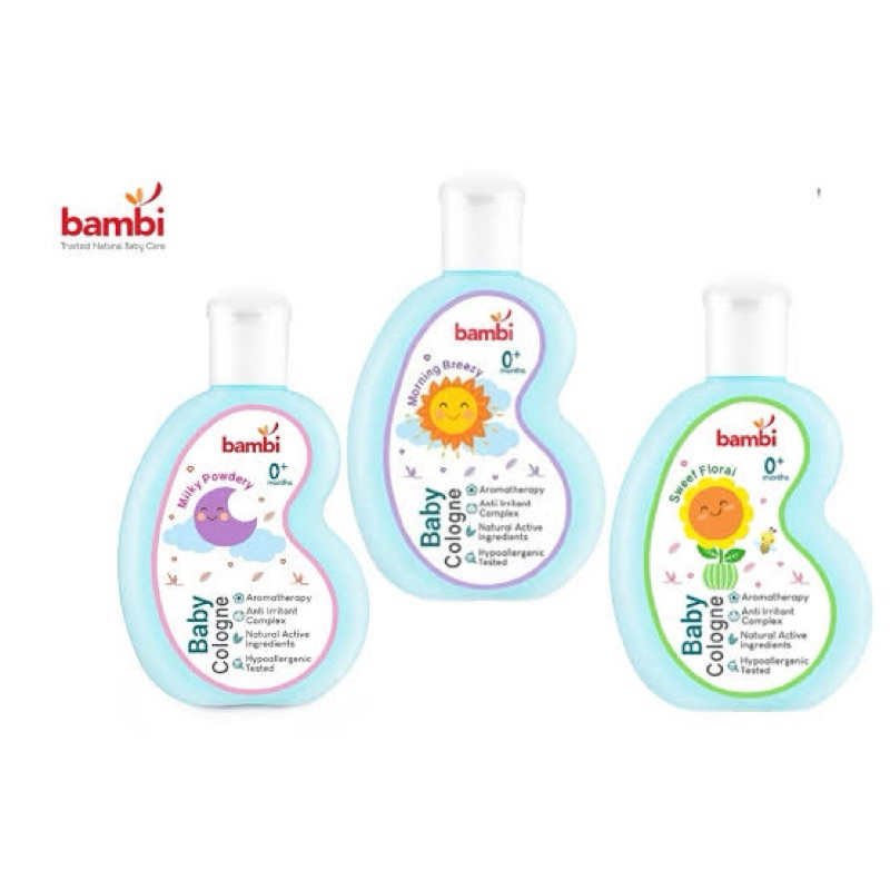 Jual Bambi Baby Cologne 100ml | Shopee Indonesia