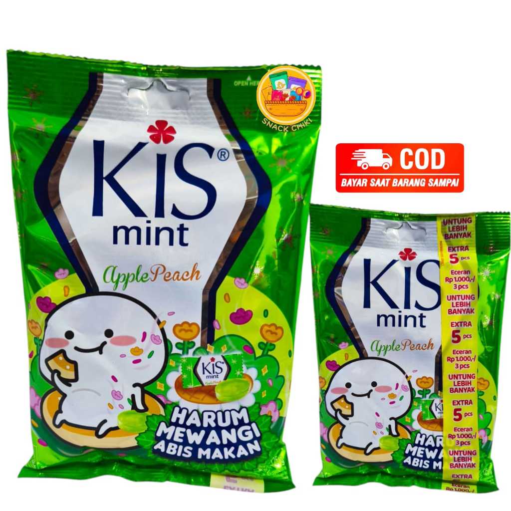 Jual PERMEN KISS RASA APPLE PEACH MINT 125g | Shopee Indonesia