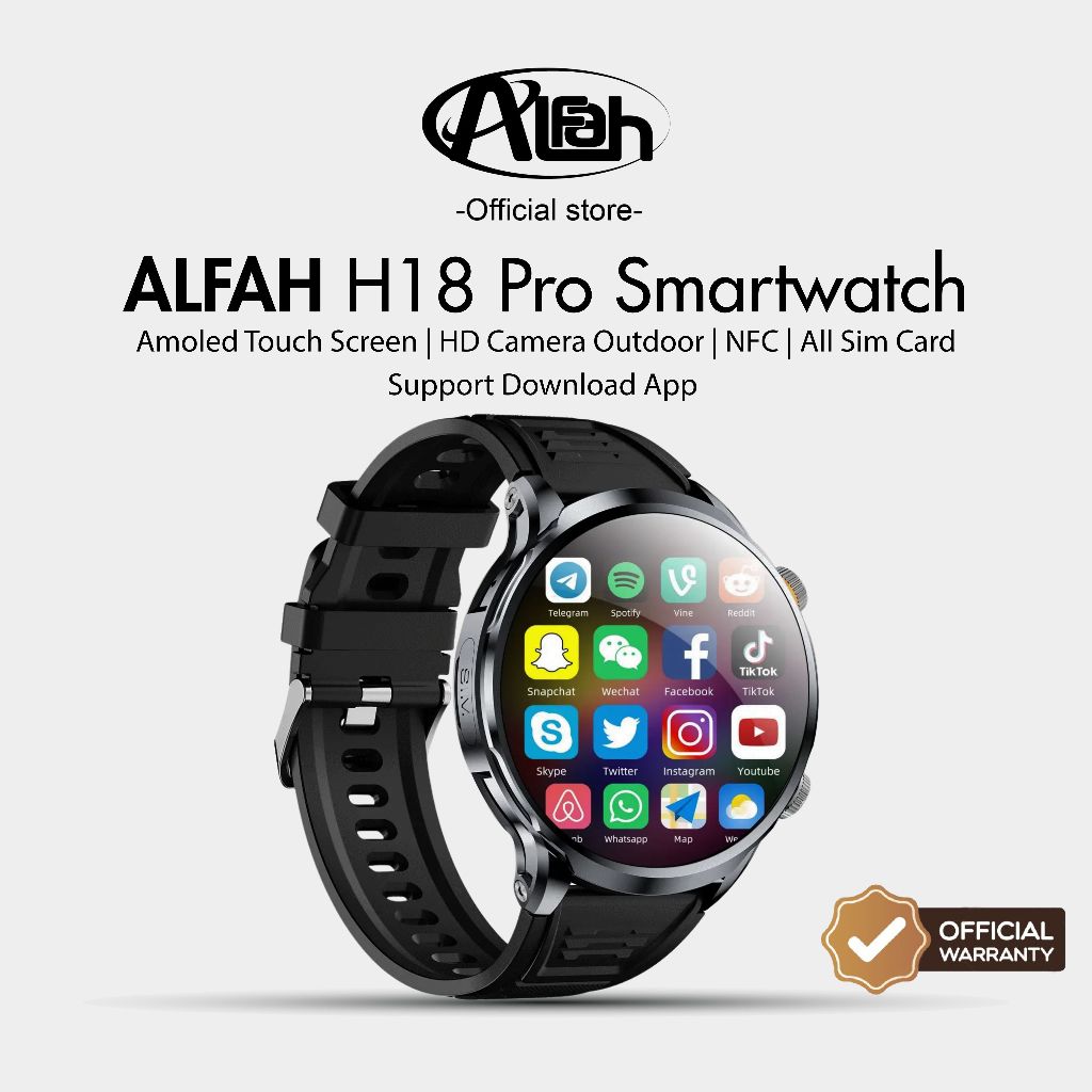Jual ALFAH - H18 PRO Jam Tangan Amoled | Shopee Indonesia