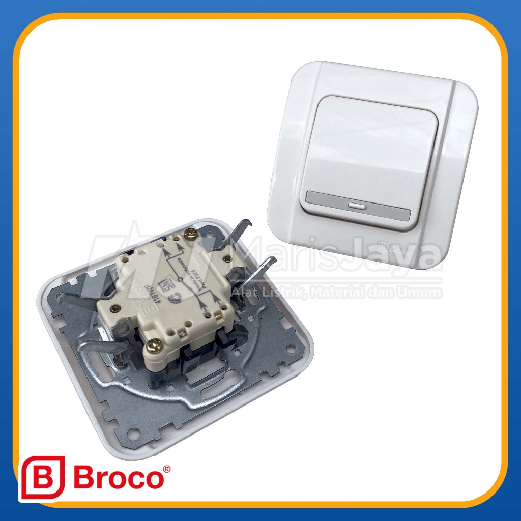 Jual Saklar Tunggal / Engkel Inbow (IB) BROCO Galleo Art.G161 | Shopee ...