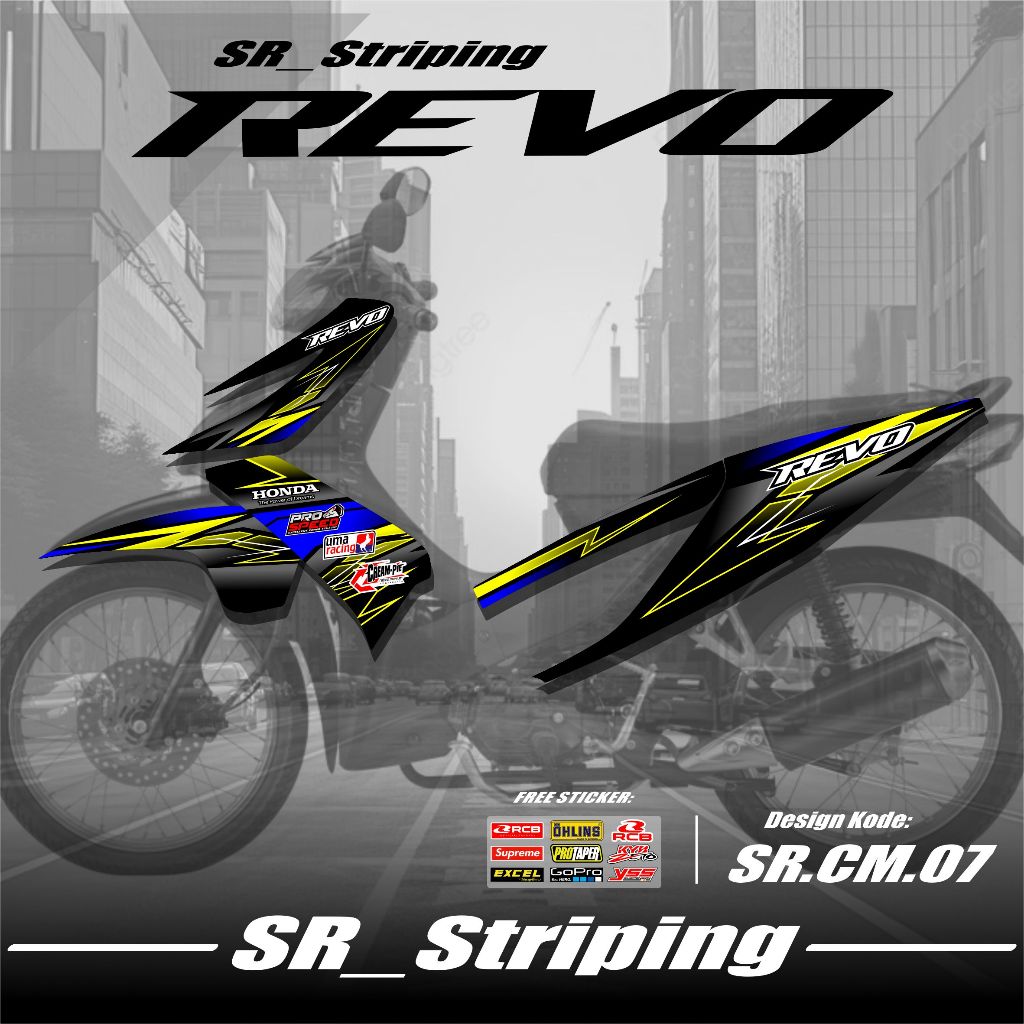 Jual STICKER STRIPING Revo Absolute GRAPHIC RACING / STIKER MOTOR HONDA ...