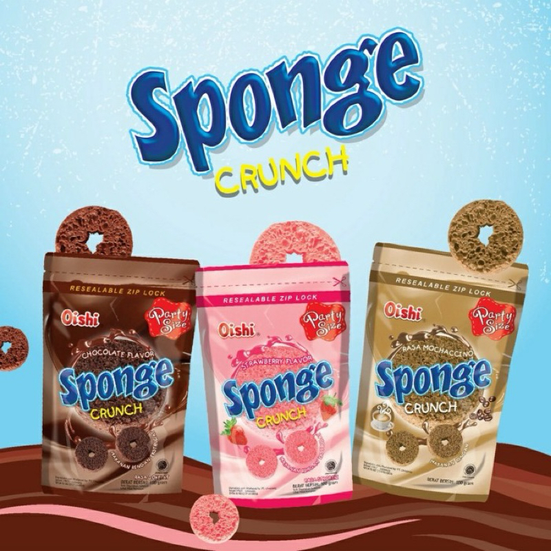 Jual Cemilan Makanan Ringan Oishi Sponge Crunch 5 Rasa 100 gr | Shopee ...