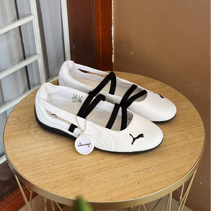 Jual Puma Speedcat Ballet Leather White Black | Shopee Indonesia
