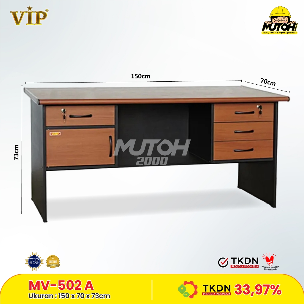 Jual Meja VIP MV-502 meja kerja kantor 1 Biro meja kantor meja kerja ...