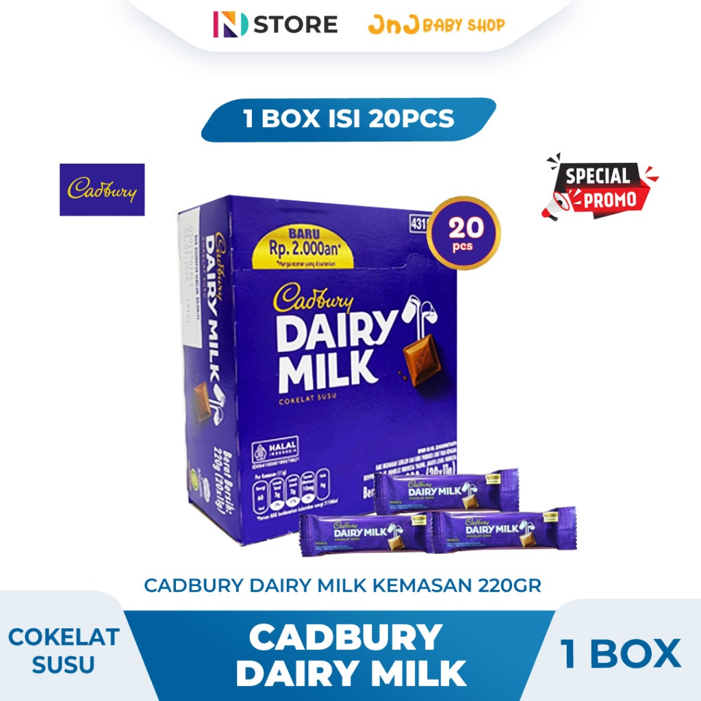 Jual Cadbury Dairy Milk Original Kemasan Box 220gr | Shopee Indonesia