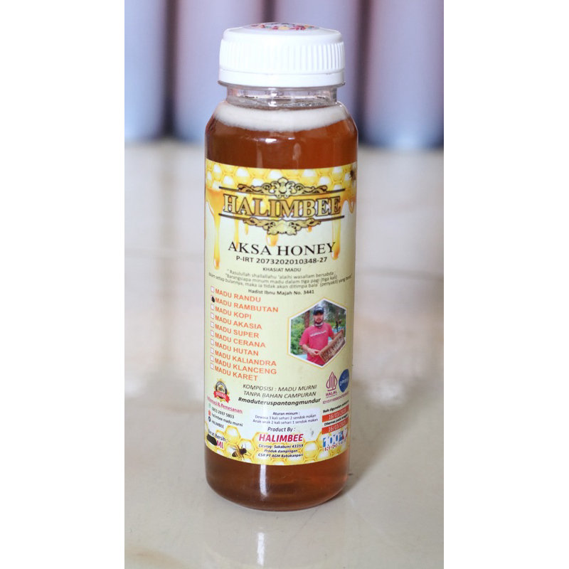 Jual Madu Murni Nektar Bunga Multiflora 250ML - HALIMBEE | Shopee Indonesia