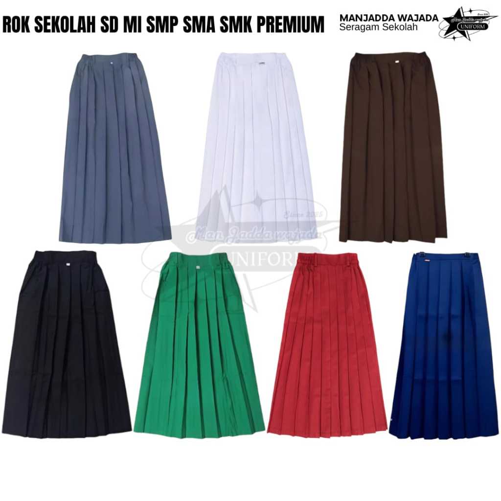 Jual Seragam Sekolah Rok Panjang Sekolah SD SMP SMA Perempuan Rok ...