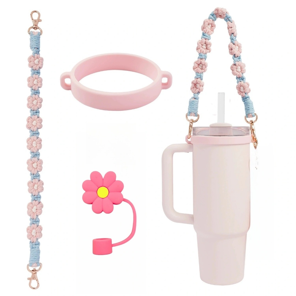 Jual Stanley tali botol air olahraga liontin penutup cangkir anyaman ...