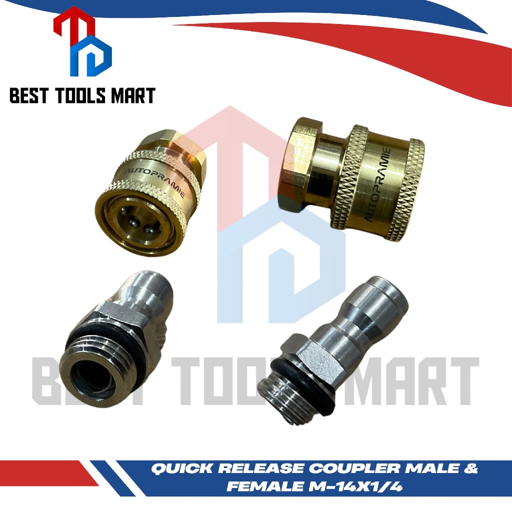 Jual Paket hemat Quick relaes coupler male dan female M14 x 1/4" 2pcs ...