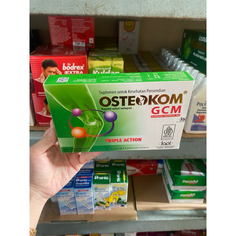 Jual Osteokom GCM isi 30 kaplet Suplemen Kesehatan Persendian | Shopee ...