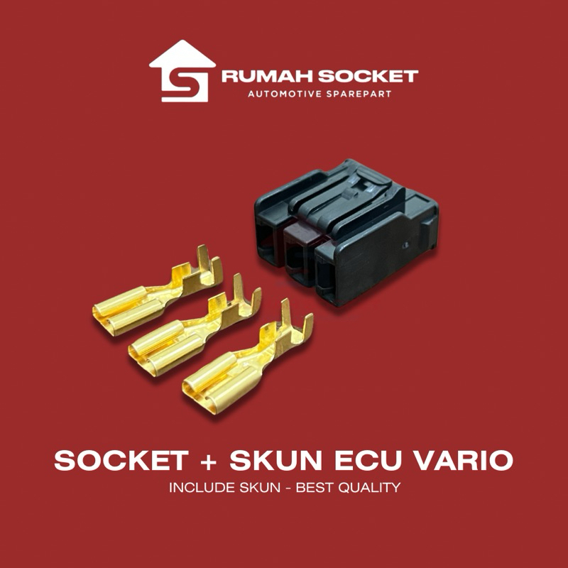 Jual SOCKET SOKET ECM ACG ECCU ECU PIN 3 HONDA VARIO 125 K2V VARIO 150 ...
