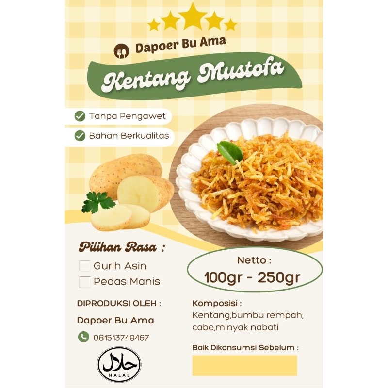 Jual Kentang Mustofa 100g | Shopee Indonesia