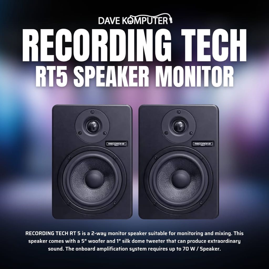 Jual Recording Tech RT5 / RT 5 / RT-5 monitor speaker sepasang | Shopee ...