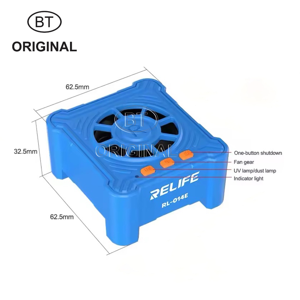 Jual LAMPU UV CURING + KIPAS PENDINGIN RELIFE UV CURING FAN RL-014E ...