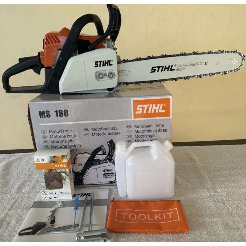 Jual Mesin Chainsaw Ori STIHL MS 170/180, Senso STIHL MS 170/180 dengan BAR 16 inch 27 mata Full ...