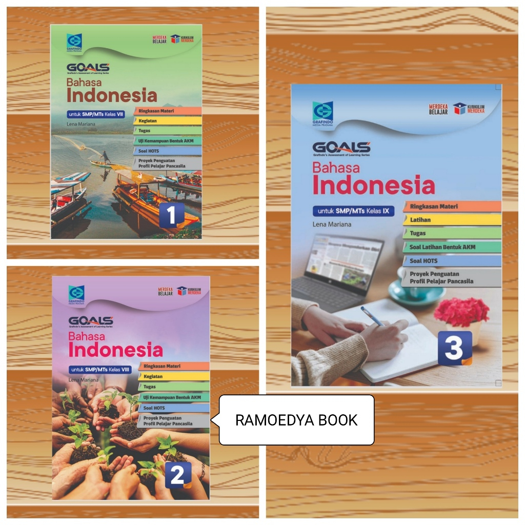 Jual Buku Ori GOALS Bahasa Indonesia SMP/MTs kelas 7 8 9 Kurikulum Merdeka Grafindo | Shopee ...
