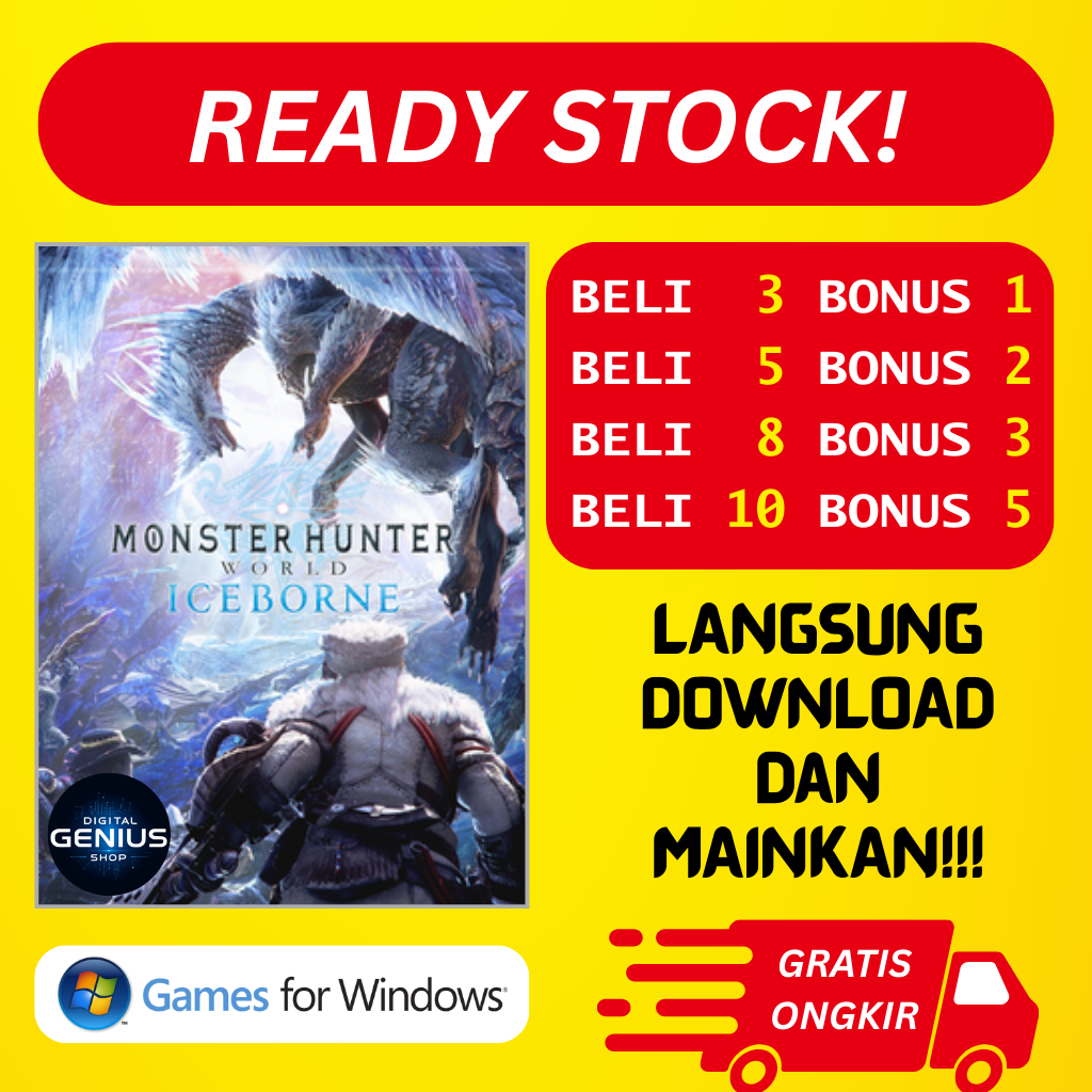 Jual Monster Hunter World Iceborne - Steam Action Adventure Offline Game - PC Game Download ...