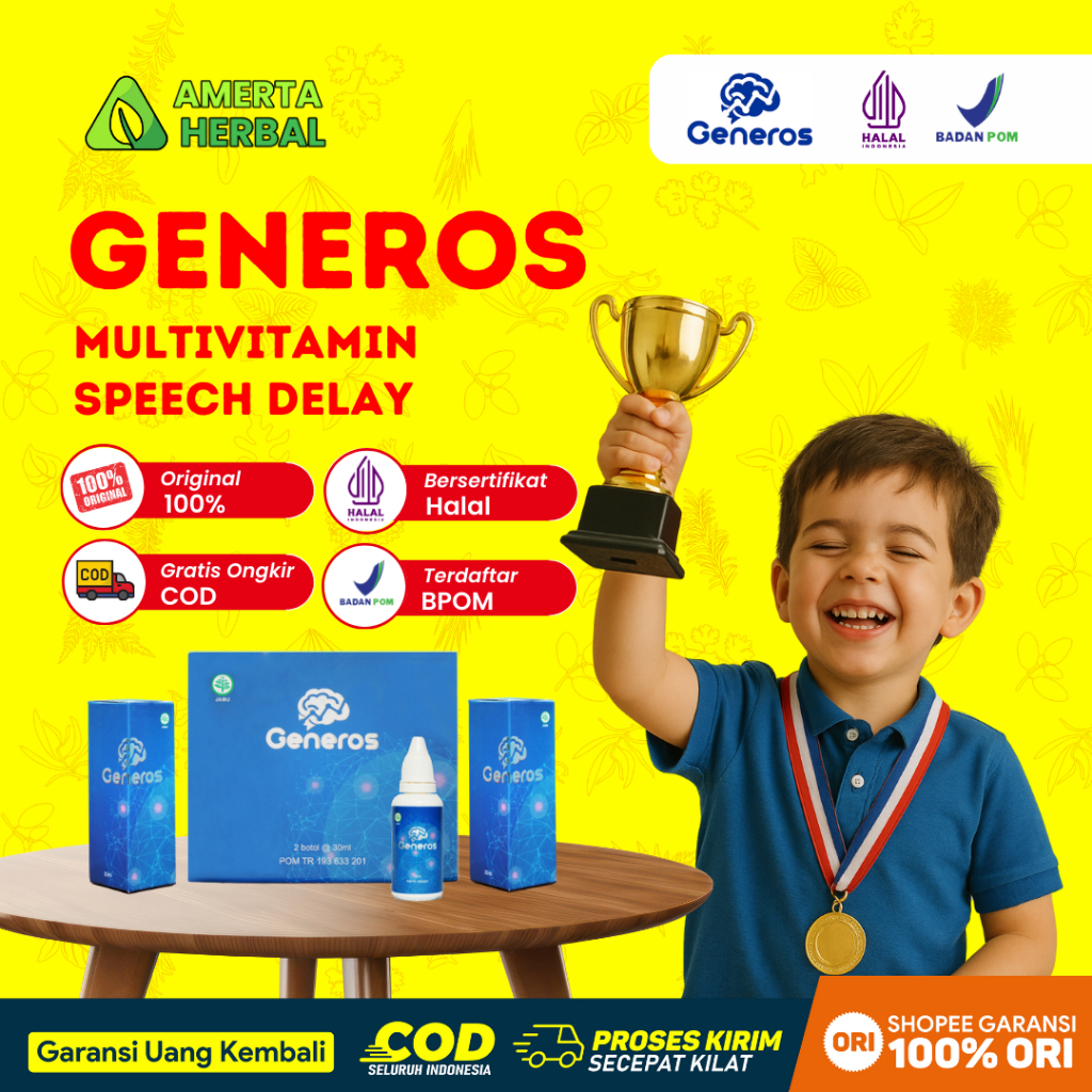 Jual Generos 30ml Multivitamin - Nutrisi Otak Anak Atasi Speech Delay ...