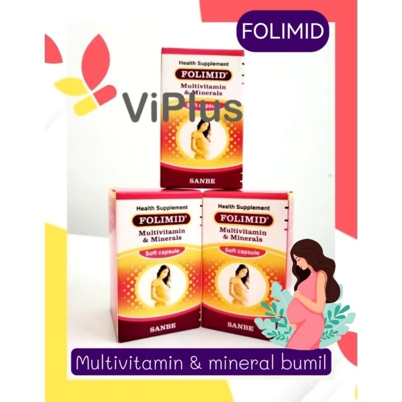 Jual FOLIMID - suplemen bumil - Sanbe - ViPlus | Shopee Indonesia