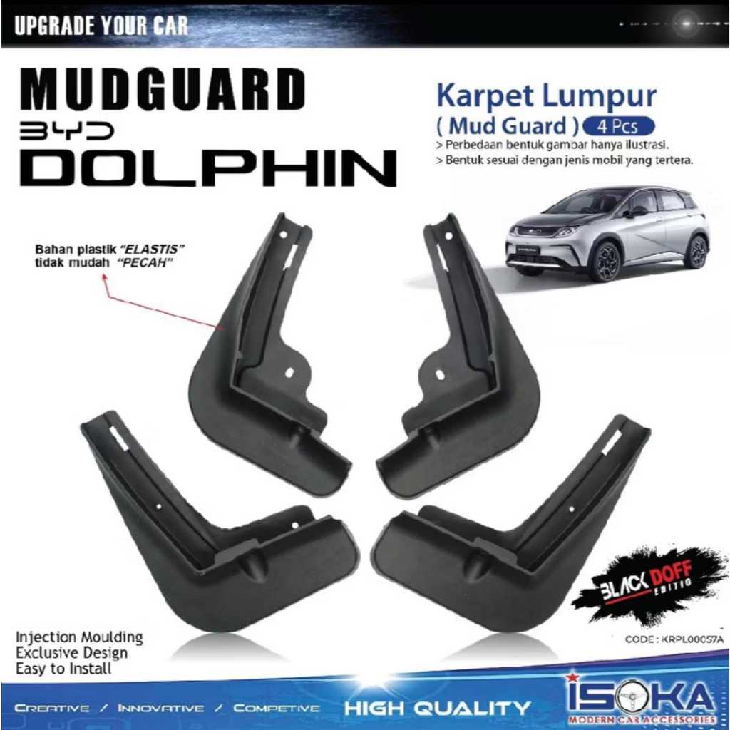 Jual Mud guard/karpet lumpur mobil BYD Dolphin | Shopee Indonesia
