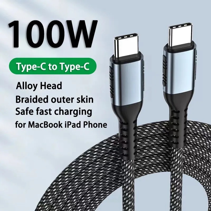 Jual Kabel Data USB Type C to Type C Fast Charging PD 100W Chip Pintar ...