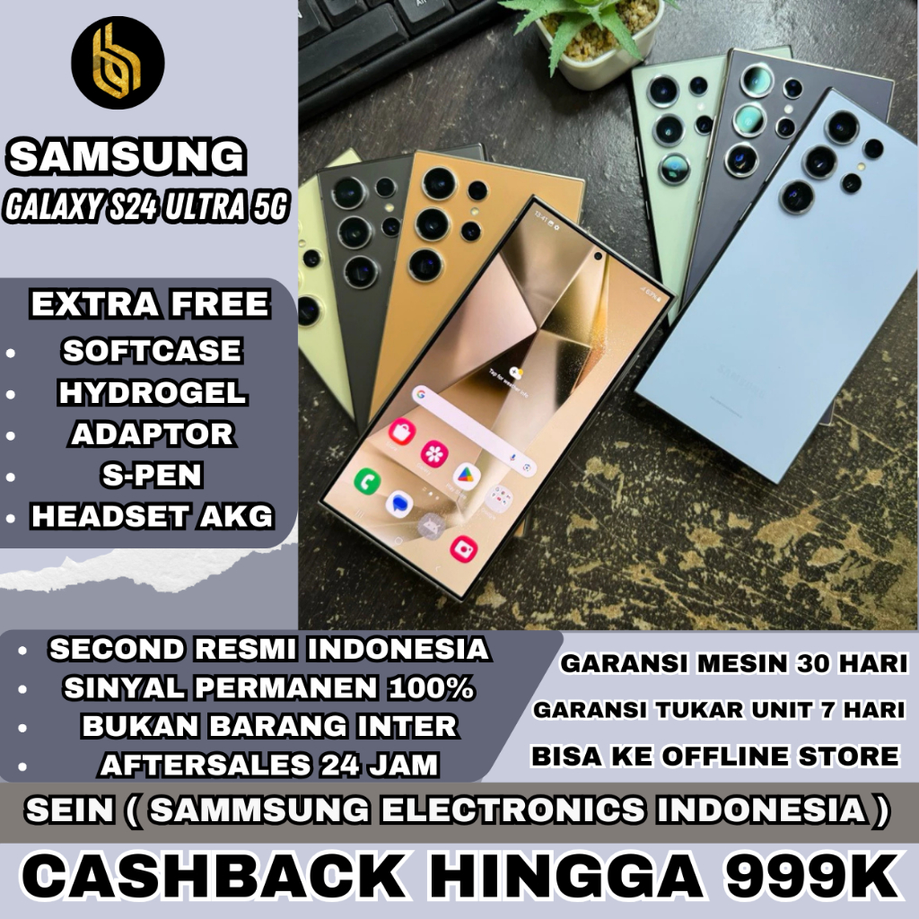Jual SEIN Samsung Galaxy S23 Ultra & S24 Ultra 5G 12/1TB 12/512GB 12/256GB Second Fullset ...