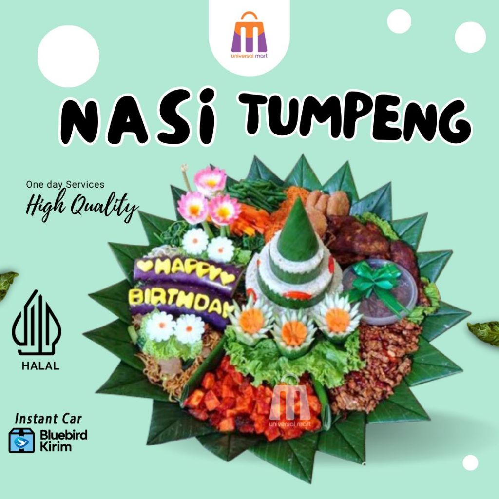 Jual Tumpeng Nasi Kuning Tumpeng Ulang Tahun Tumpeng Porsi 5 Paket ...