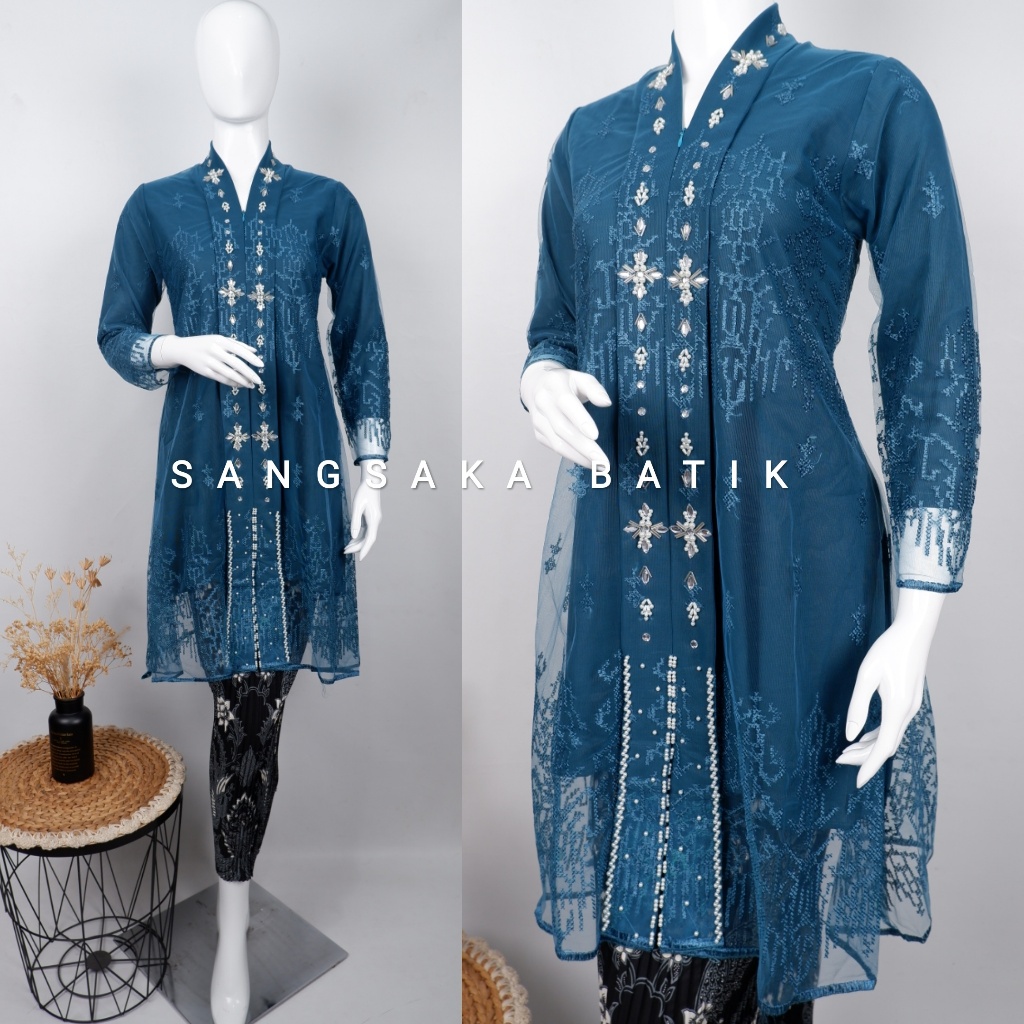 Jual Sangsaka Batik - Kebaya Kartini Payet Model Tunik Modern Untuk ...