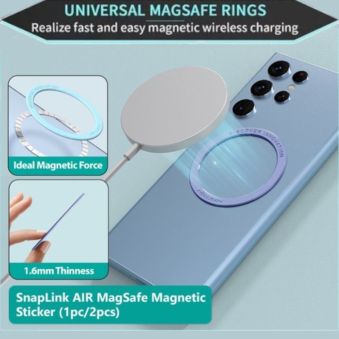 Jual RING MAGSAFE STIKER Wireless Charging Tap Accesories Magnetic Safe ...
