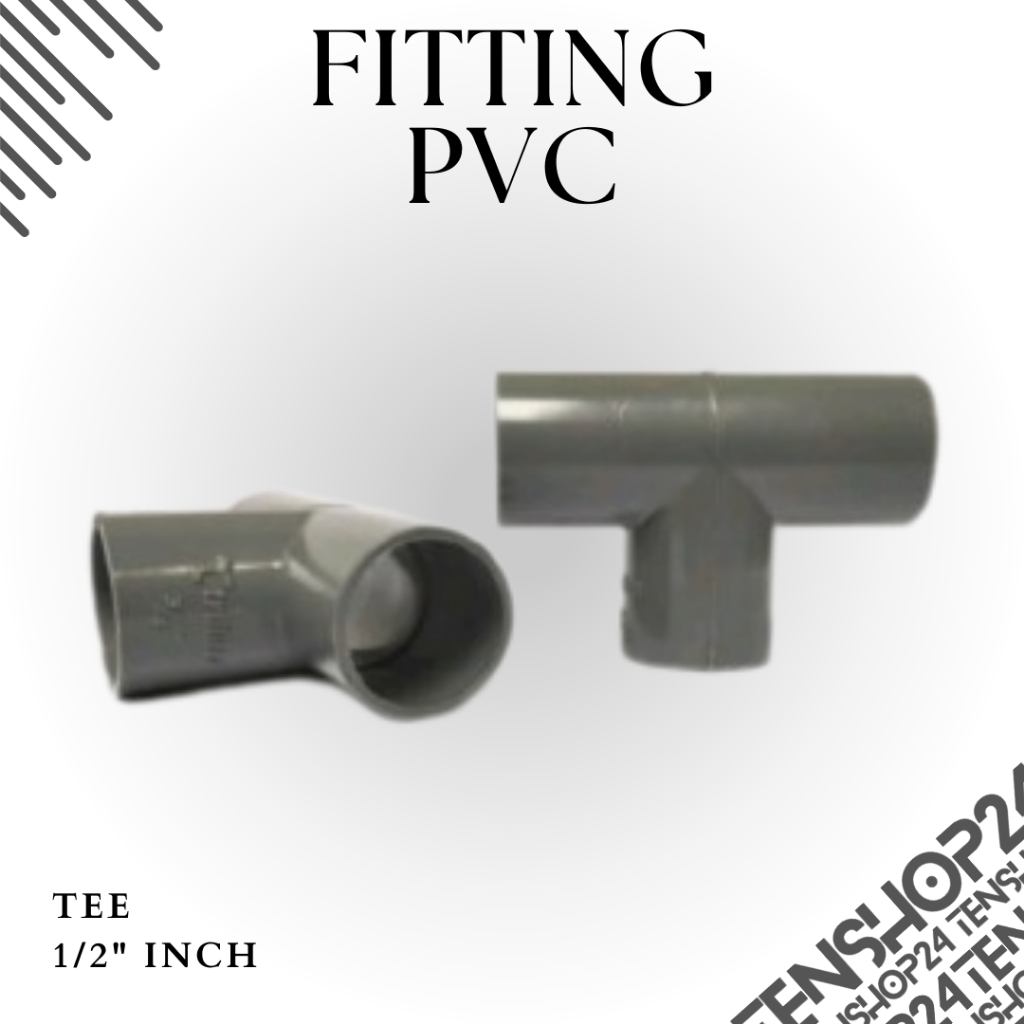 Jual TEE Pipa PVC 1/2" TS - Sambungan Pipa T 1/2" TS , TRILLIUN ...