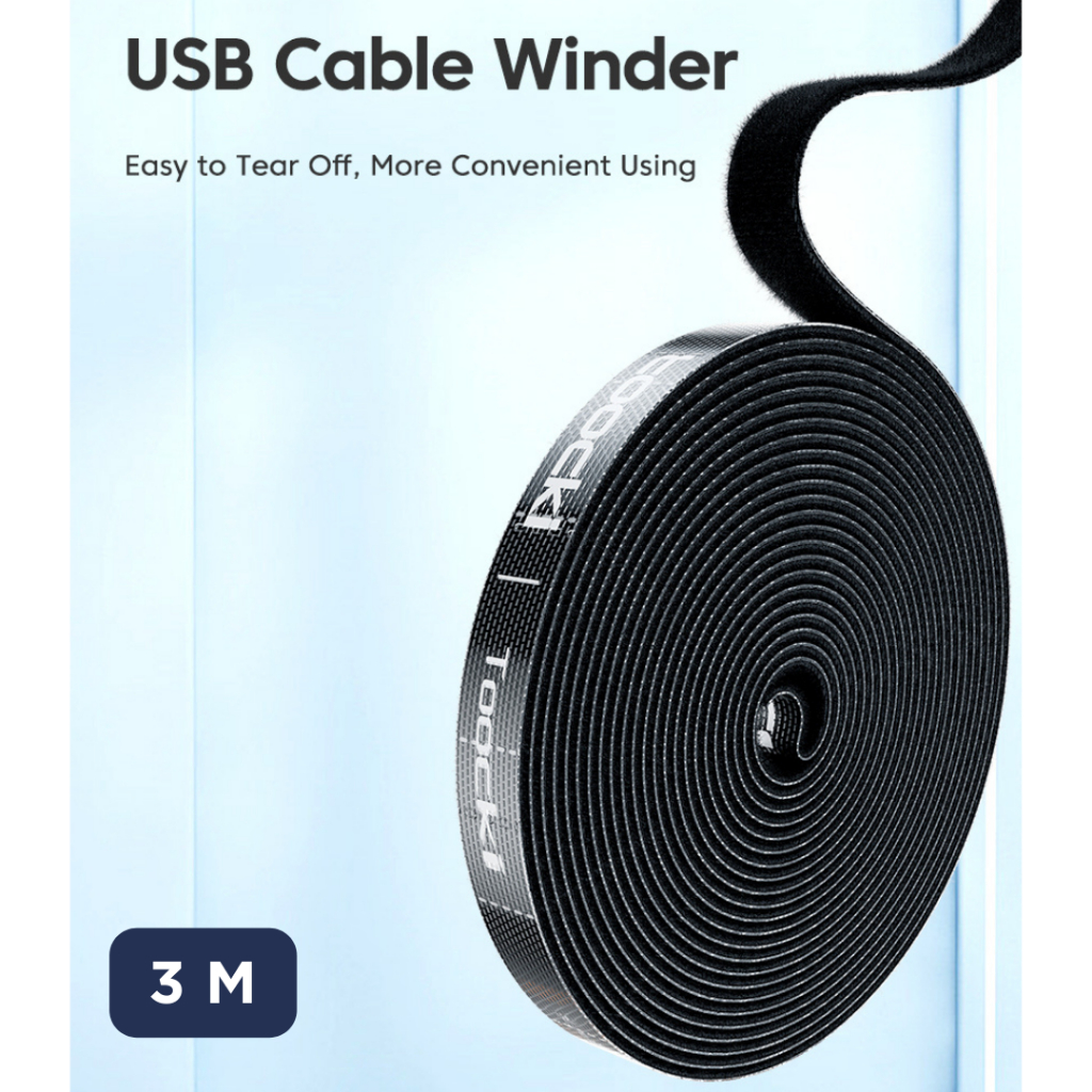 Jual Pengikat Kabel Velcro Strap Organizer Wire Winder Tearable LED ...