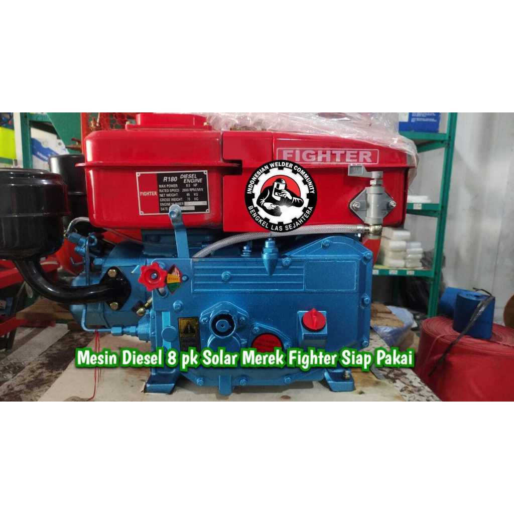 Jual Mesin Diesel 8 pk Solar Merek Fighter Siap Pakai | Shopee Indonesia