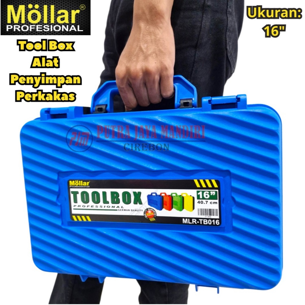 Jual Mollar Kotak Penyimpanan Perkakas Multifungsi Tool Box 16" Tempat ...
