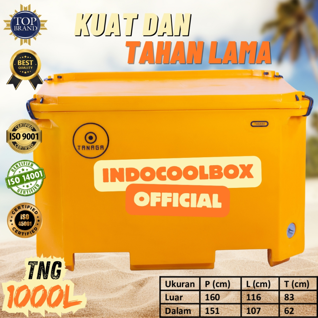 Jual Cooler Box Tanaga 1000 Liter Termos Es Kotak Tempat Es Batu Daging ...