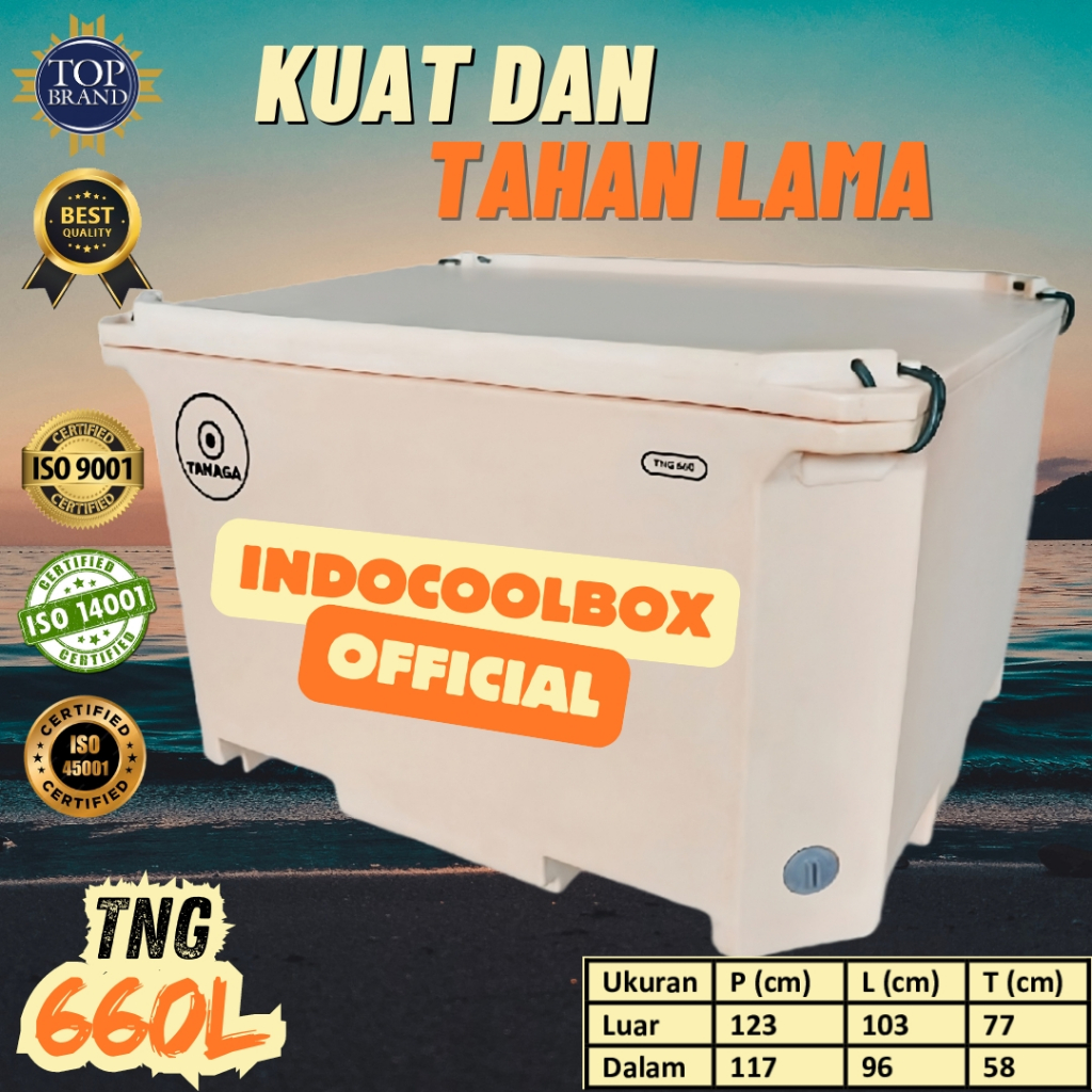 Jual Cooler Box Tanaga 660 Liter Termos Es Kotak Tempat Es Batu Daging ...